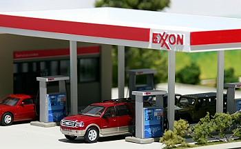 Summit Customcuts EX-001 - Exxon Gas Station - HO Scale Kit - Midwest ...
